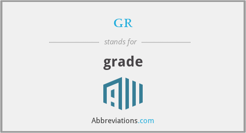 What is the abbreviation for Grade?