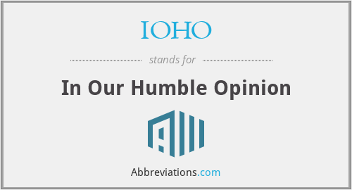 What does IOHO stand for?