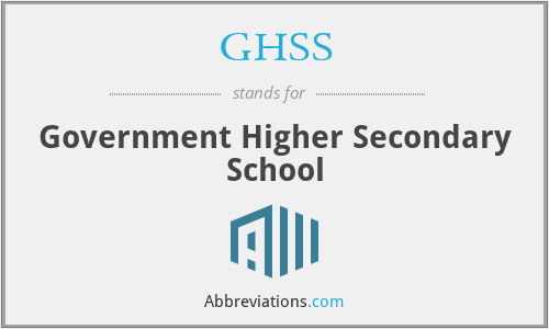 What does GHSS stand for?