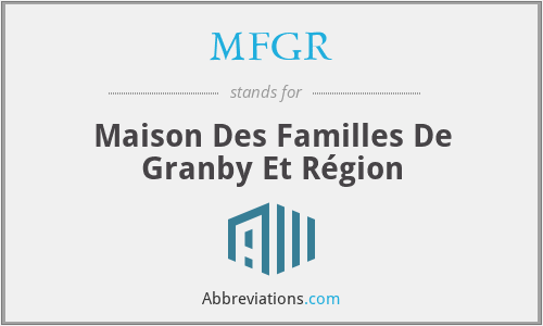 What does MFGR stand for?