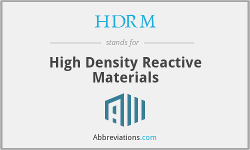 What does HDRM stand for?