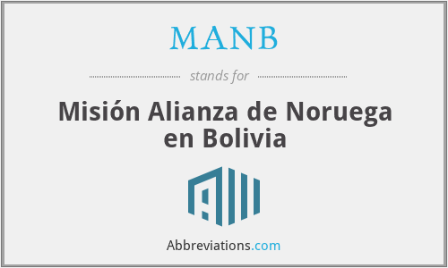 What does MANB stand for?