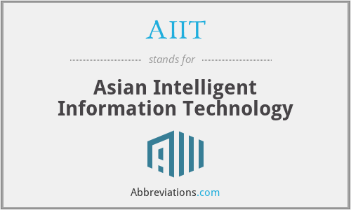 What does AIIT stand for?