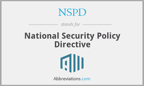 What does NSPD stand for?