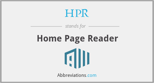 HPR - Home Page Reader