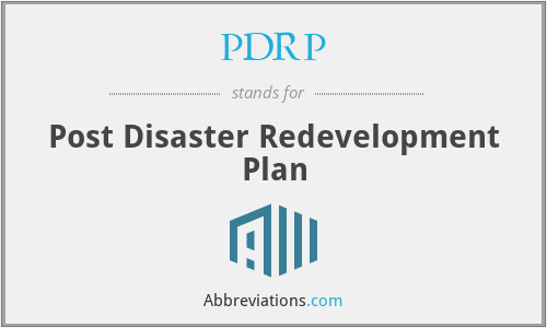 What does PDRP stand for?