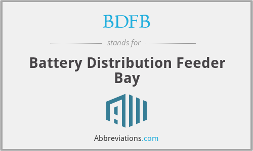 What does BDFB stand for?
