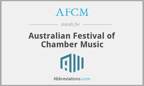 What does AFCM stand for?