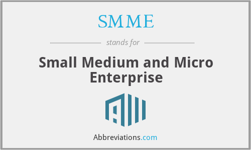 What does SMME stand for?