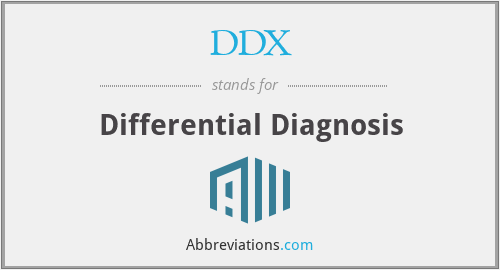 What does DDX stand for?