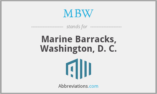 What does MBW stand for?