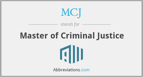 What does MCJ stand for?