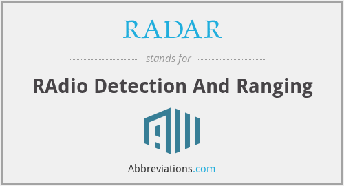 What does RADAR stand for?