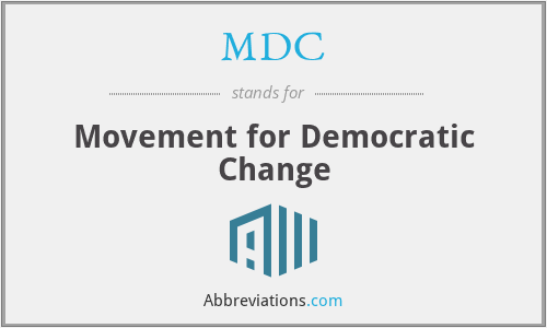 What does MDC stand for?