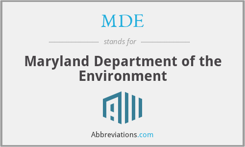 What does MDE stand for?