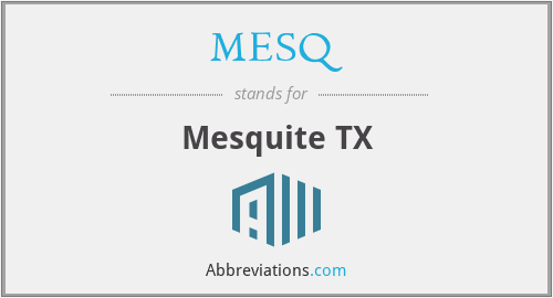 What does MESQ stand for?