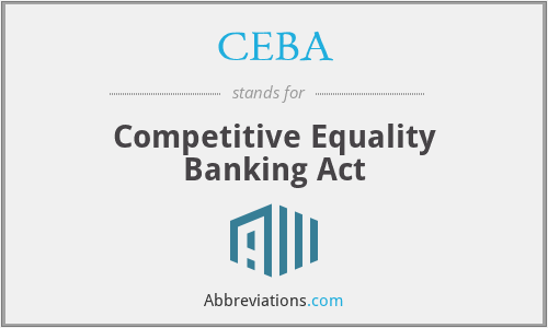 What does CEBA stand for?
