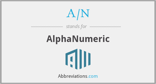What does A/N stand for?