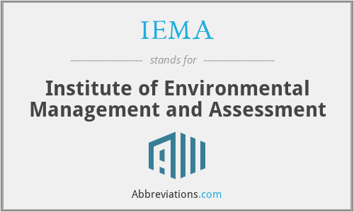 What does IEMA stand for?