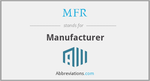 What is the abbreviation for Manufacturer?
