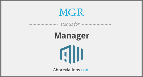 What is the abbreviation for Manager?