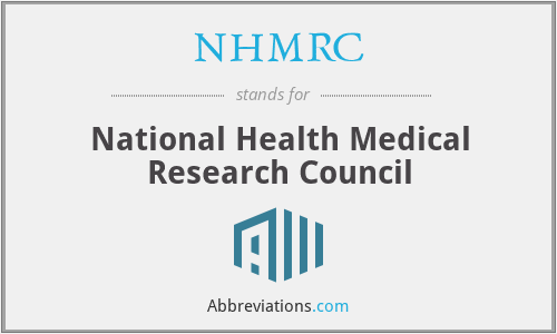 What does NHMRC stand for?