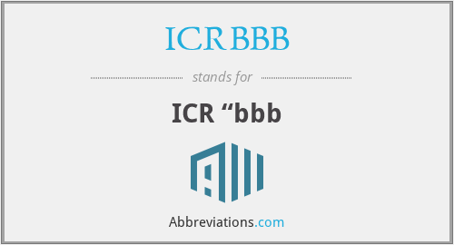 What does ICRBBB stand for?