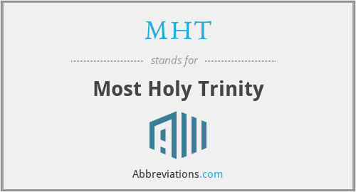 What does MHT stand for?