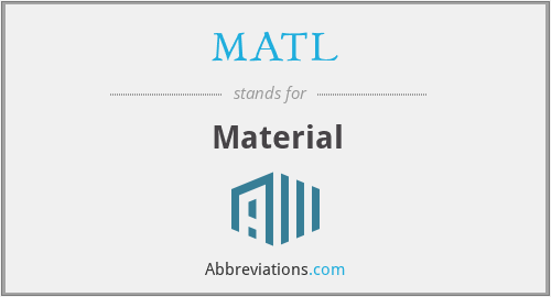 What is the abbreviation for material?