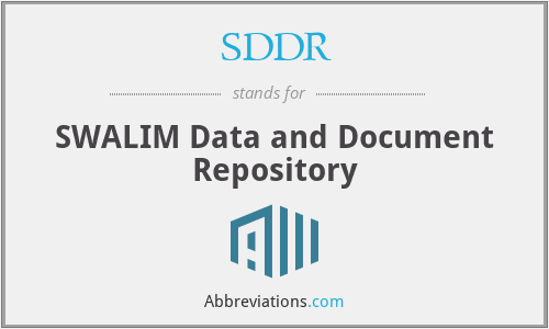 What does SDDR stand for?