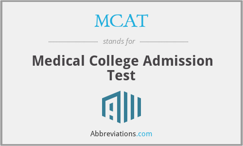 What does MCAT stand for?