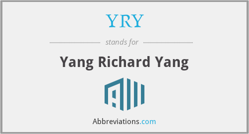 What does YRY stand for?