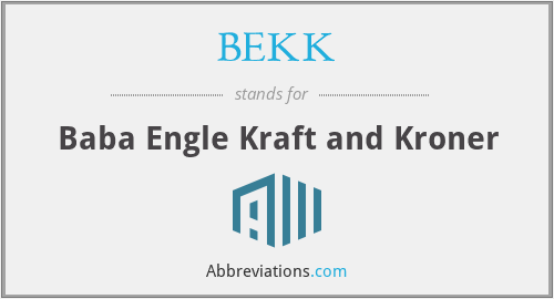 What does BEKK stand for?