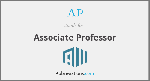 What is the abbreviation for associate professor?