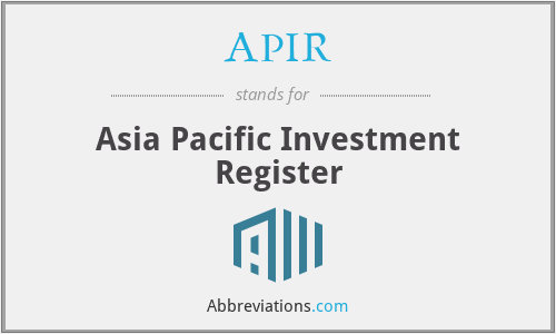 What does APIR stand for?