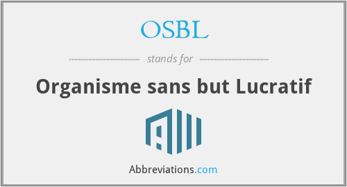 What does OSBL stand for?