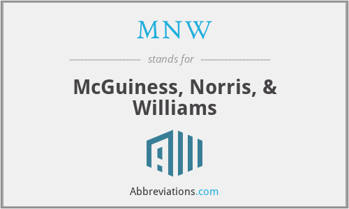 What does MNW stand for?