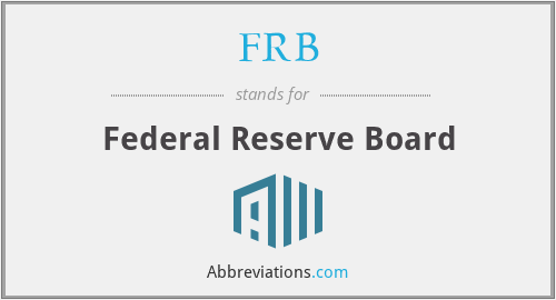 What does FRB stand for?