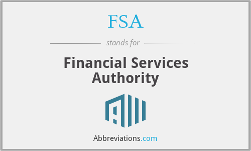 What does FSA stand for?