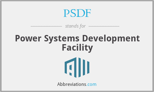 What does PSDF stand for?