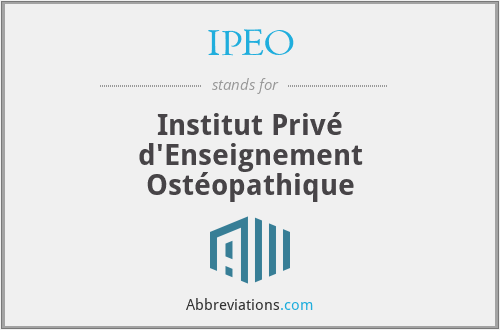 What does IPEO stand for?