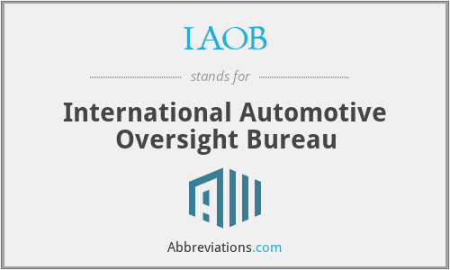What does IAOB stand for?
