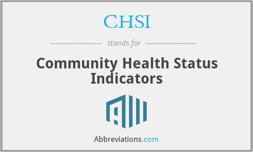 What does CHSI stand for?