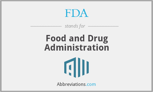 What does FDA stand for?