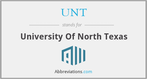 What does UNT stand for?