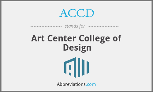 What does ACCD stand for?