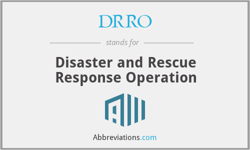 What does DRRO stand for?