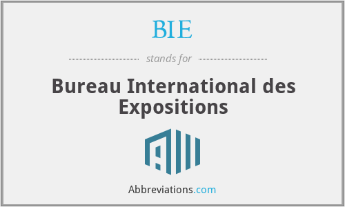 What does BIE stand for?