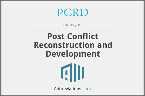 What does PCRD stand for?