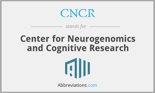 What does CNCR stand for?